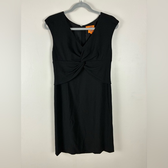 Tory Burch | Dresses | Tory Burch Black Twist Patrice Wool Front ...